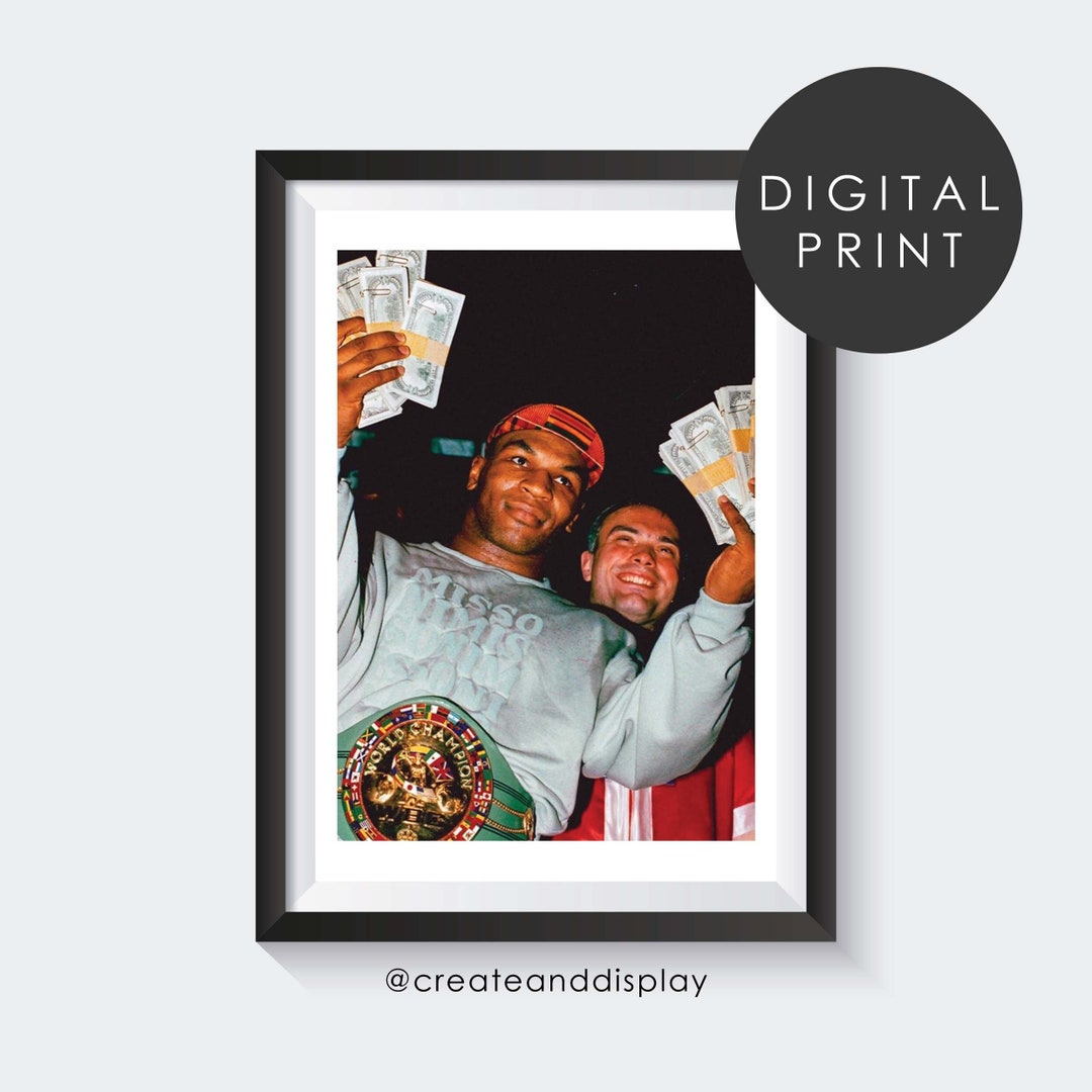 Mike Tyson Cash Money DIGITAL Poster - Etsy