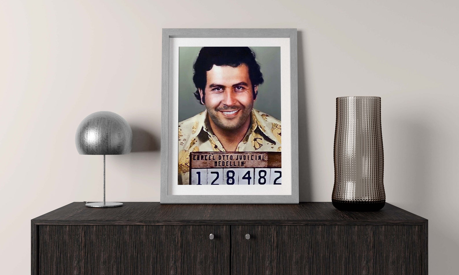 Pablo Escobar Mugshot DIGITAL Poster - Etsy UK