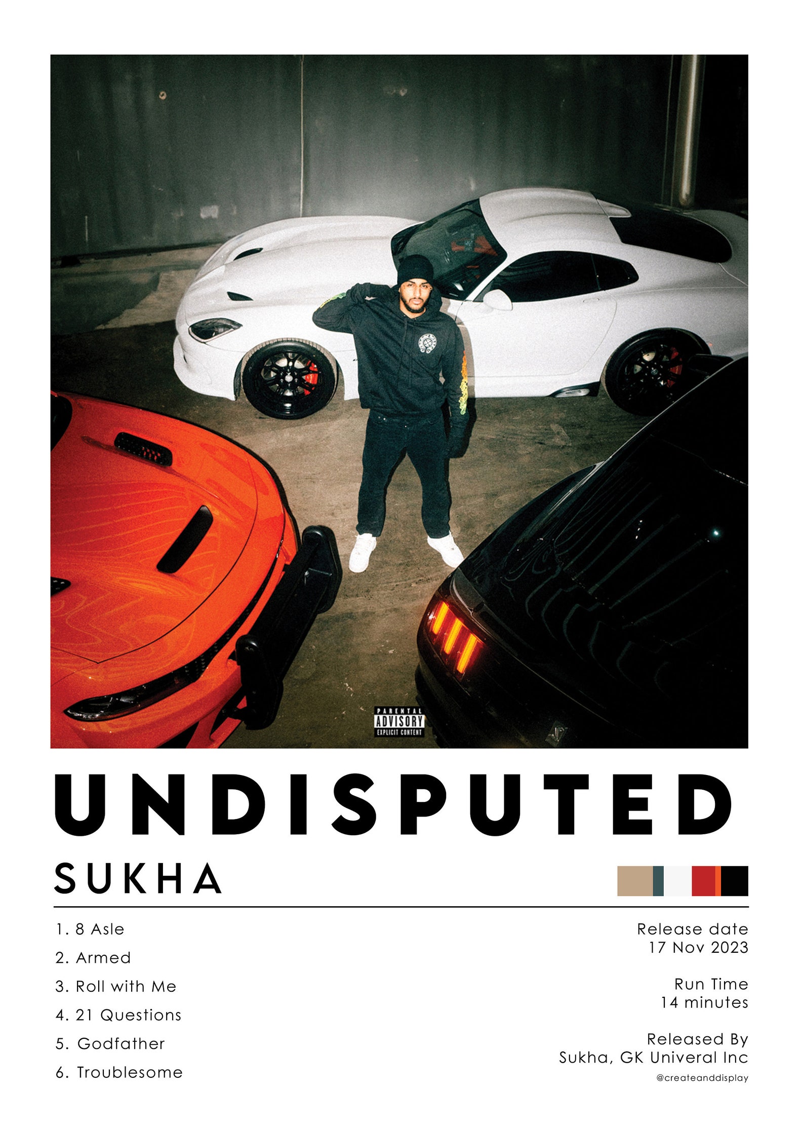 Sukha - Undisputed - DIGITAL - Album Poster | Punjabi Song Poster ...