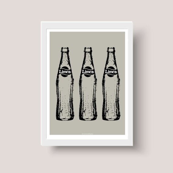 Limca Desi Trio Print Indian Wall Art Poster Print Retro | Etsy