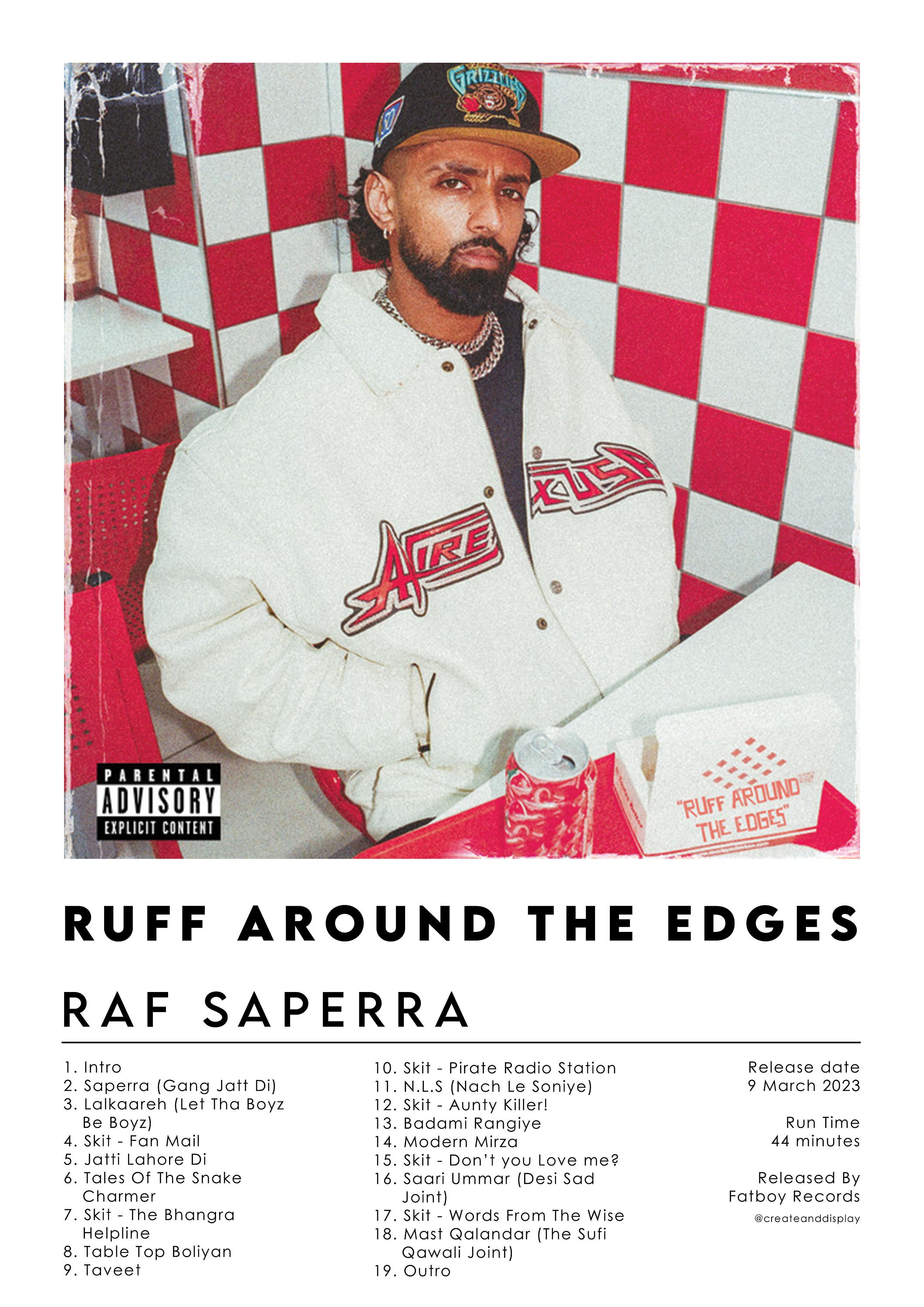 Raf Saperra Ruff Around the Edges DIGITAL Album Poster - Etsy