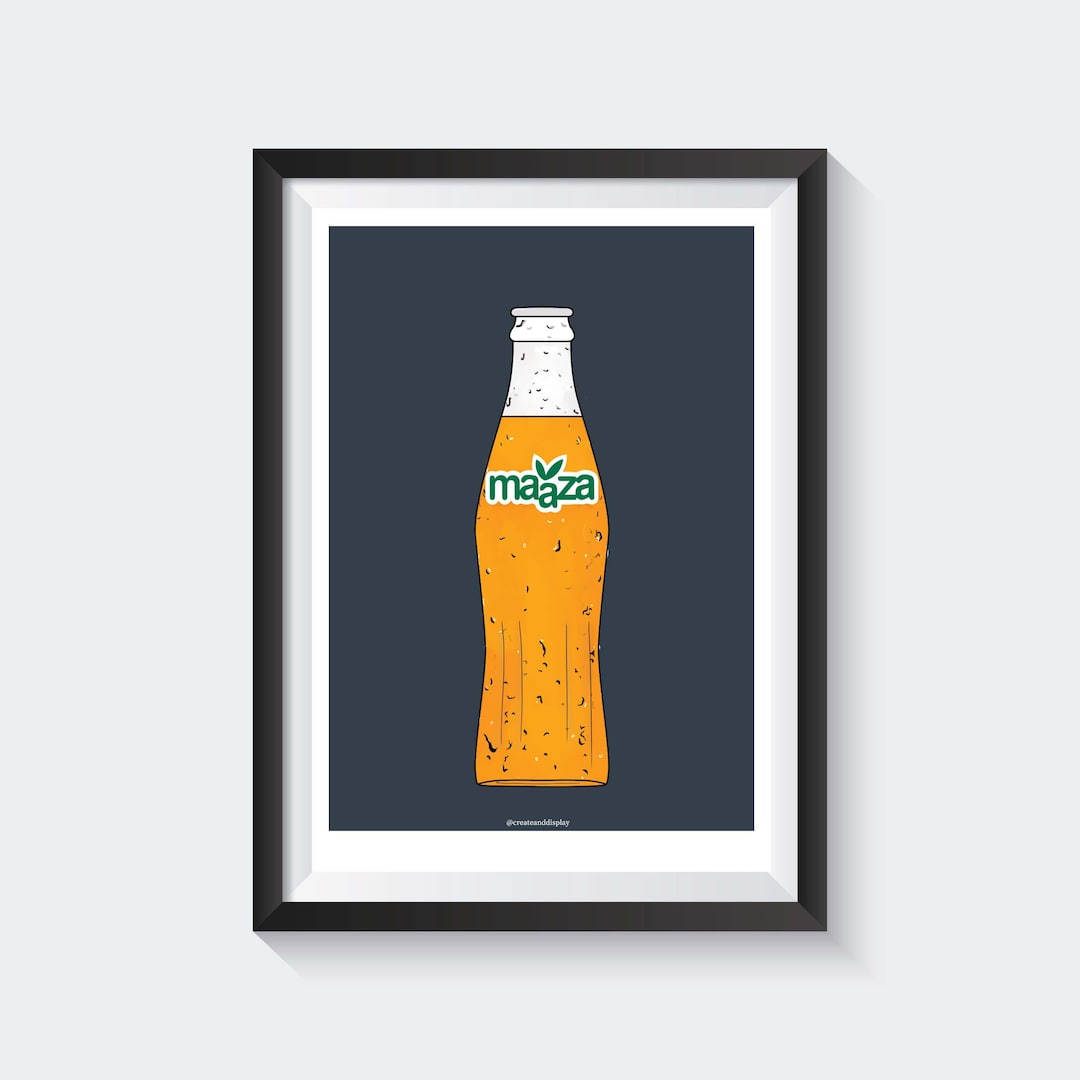 Impression Maaza Desi - art mural indien - impression poster - soda ...