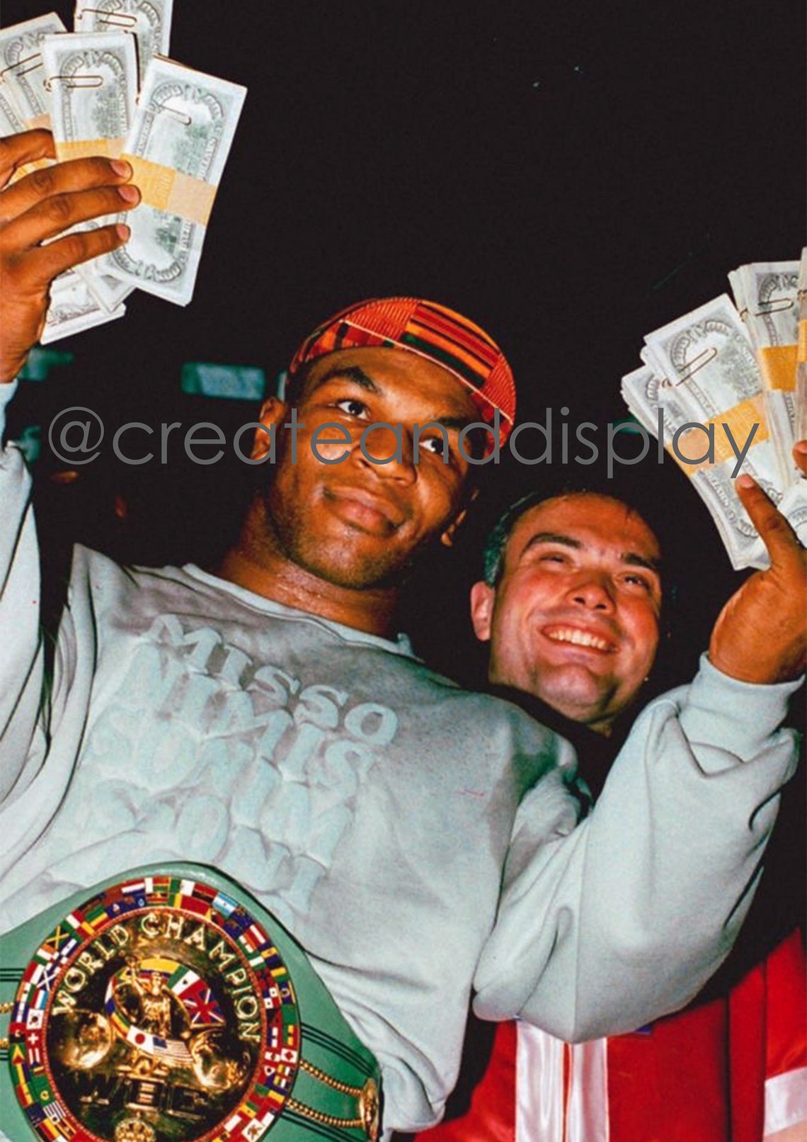 Mike Tyson Cash Money DIGITAL Poster - Etsy