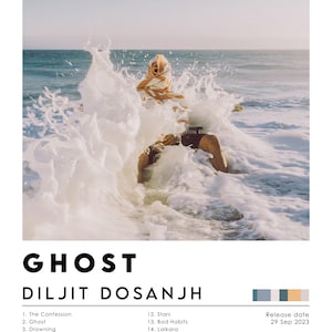 Diljit Dosanjh - Ghost - DIGITAL - Album Poster | Punjabi Song Poster ...