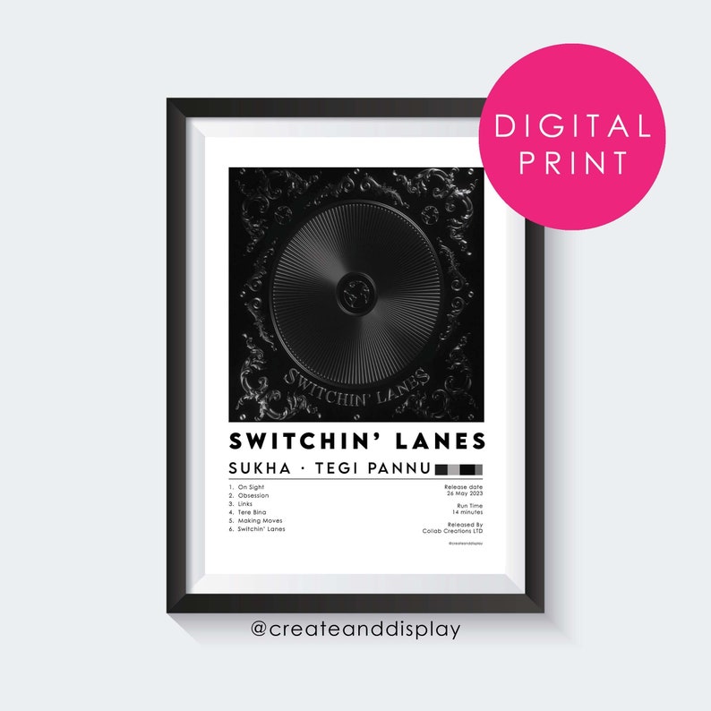Sukha, Tegi Pannu - Switchin Lanes - DIGITAL - Album Poster | Punjabi ...