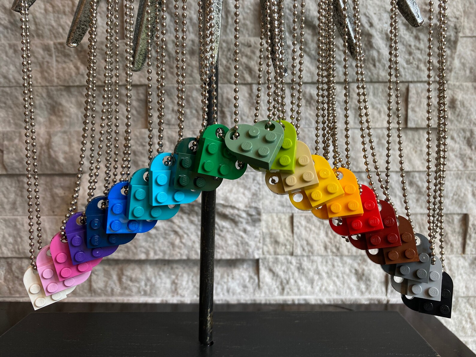 Lego Brick Heart Necklace - Etsy