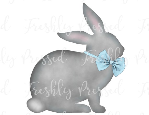 Boy Bunny Easter PNG Digital Download | Etsy