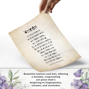 Words so Innocent and Powerless | Canvas Print | Nathaniel Hawthorne ...