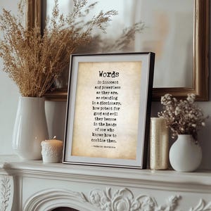 Words so Innocent and Powerless | Canvas Print | Nathaniel Hawthorne ...