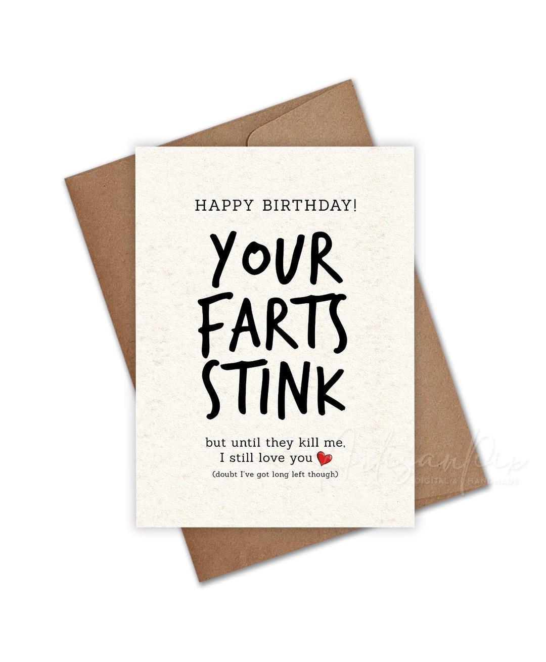 Funny Birthday Card – "your Farts Stink" - Naughty Card for Couples - Etsy