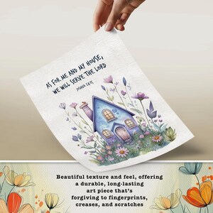 Joshua 24 15 as for Me and My House, Bible Verse Wall Art Print ...