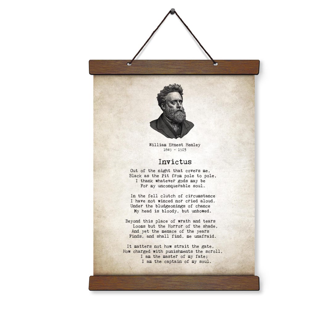 Invictus | William Ernest Henley Poem | I Am the Master of My Fate ...