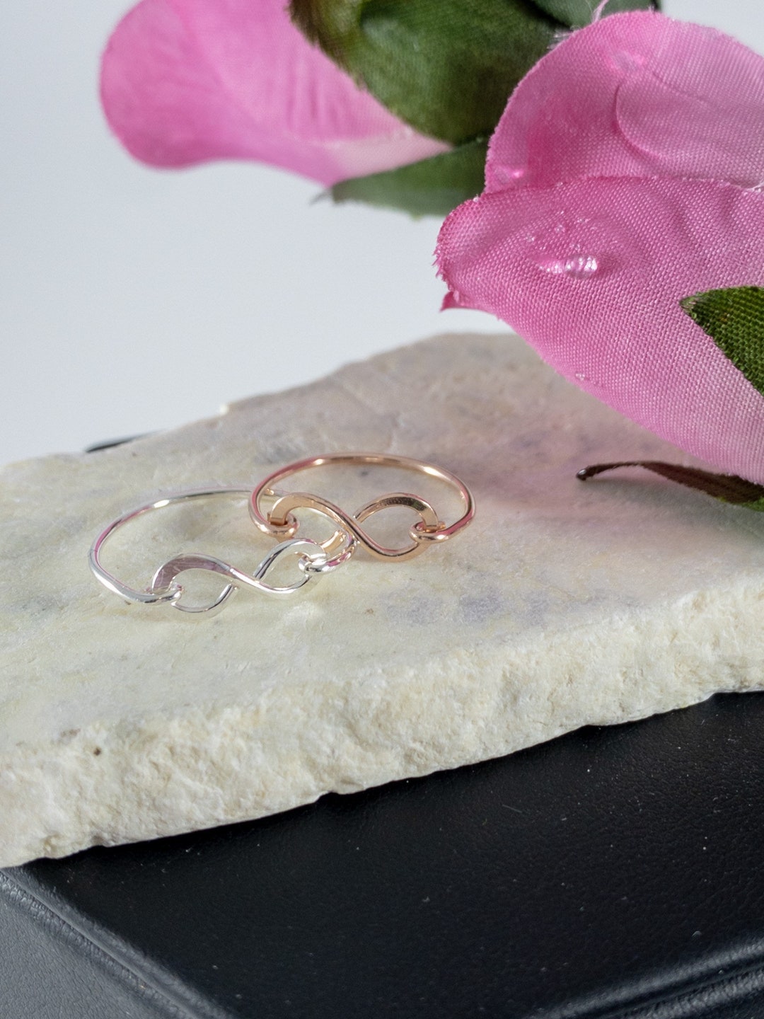 Silver Infinity Symbol Ring, Rose Gold Filled Infinity Symbol Ring ...