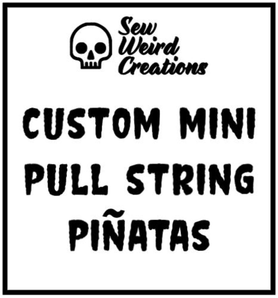 Custom Mini Pull String Piñata - Etsy