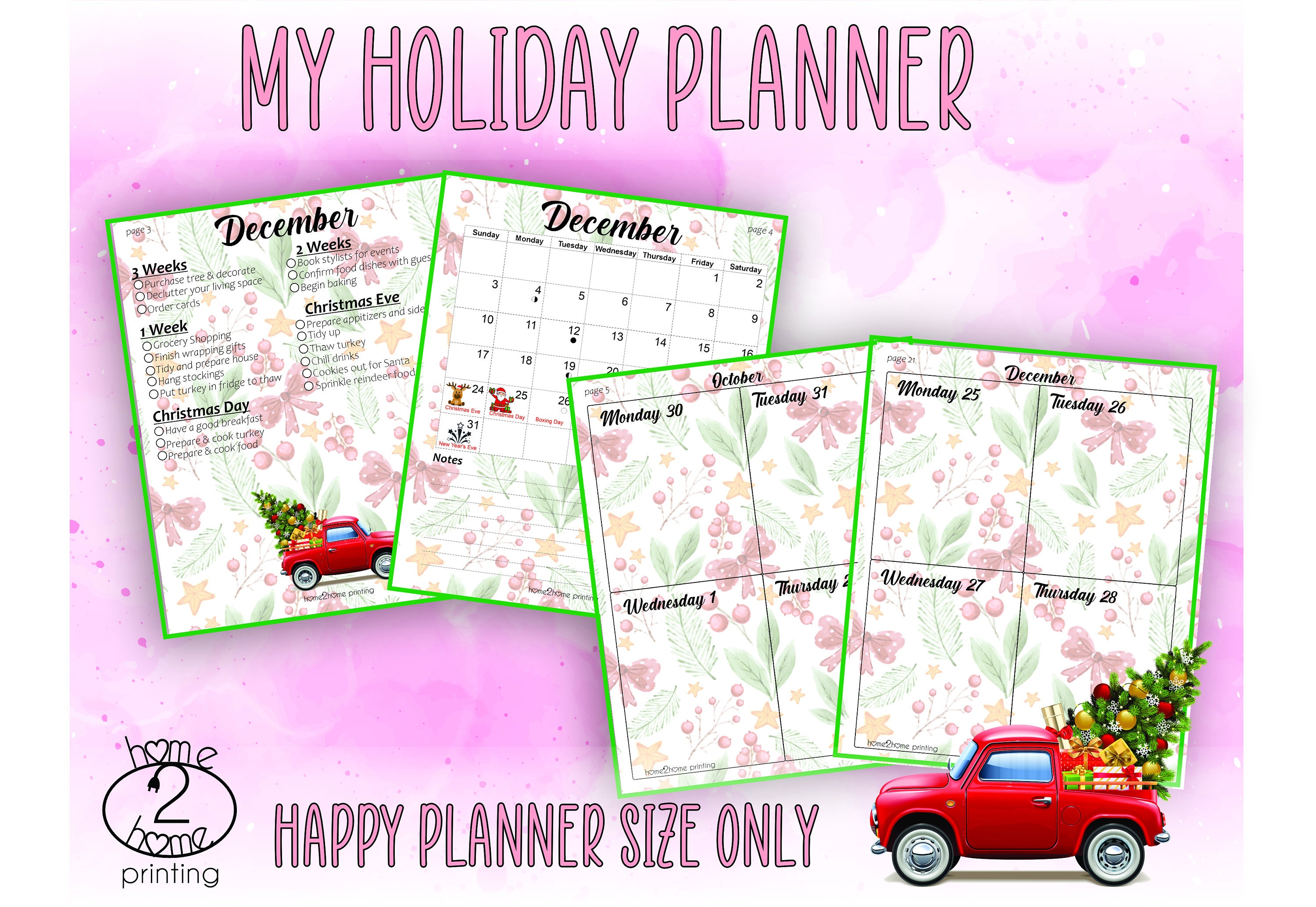 Holiday Planner Printable / Christmas Planner / Gift Giving - Etsy