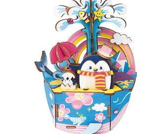 Wooden Ocean Music Box - Etsy