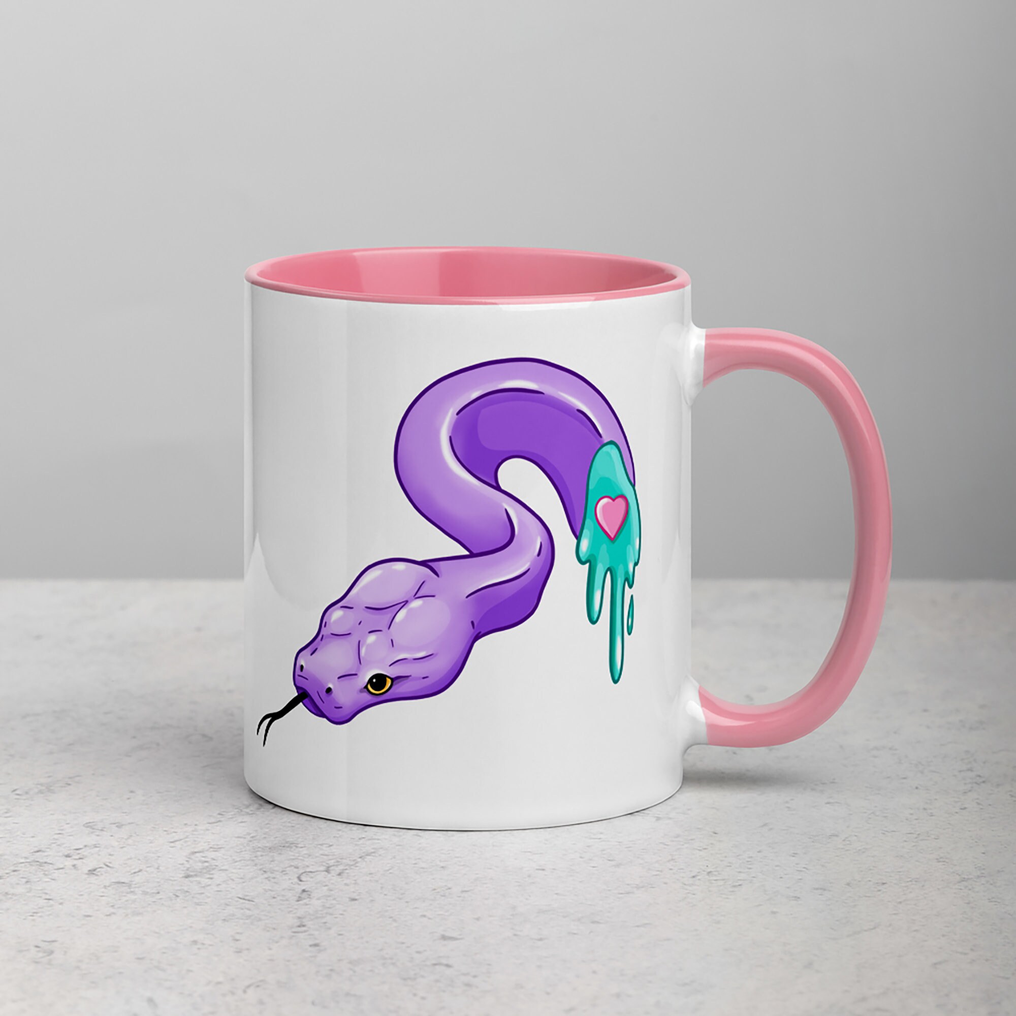 Cute Snake Mug Pastel Goth Mug Witchy Mug Tea Mug Snake | Etsy