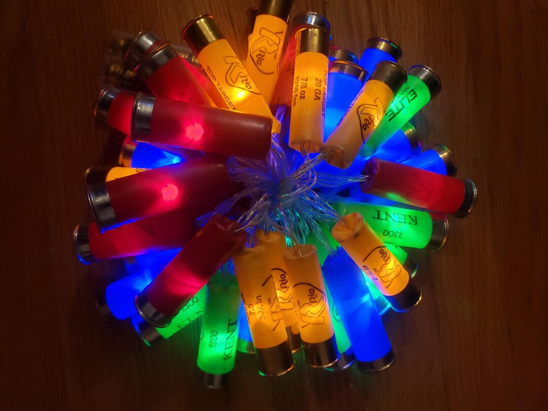 20 LED Shotgun Shell Light Strand - Etsy