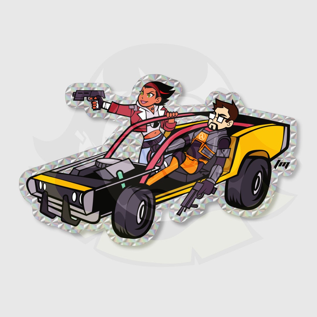 HALF-LIFE: 2 // Muscle Car // Prismatic Sticker - Etsy