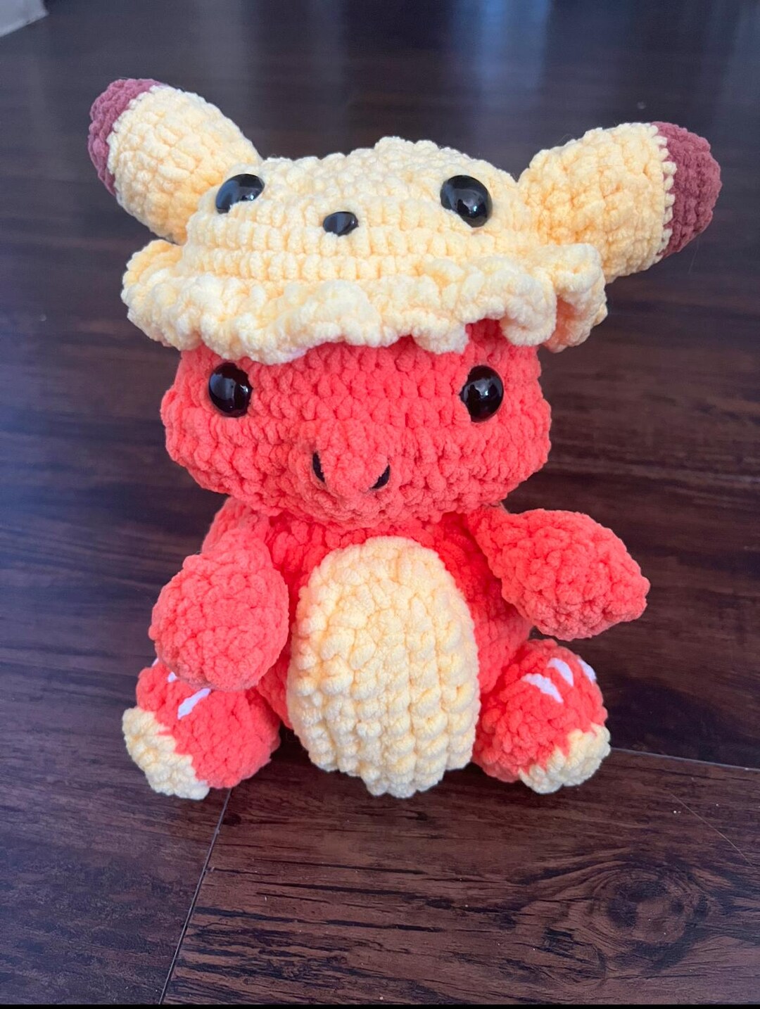 Charmander With Pikachu Hat Crochet Plush, Pokemon - Etsy