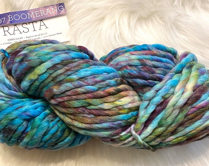 Malabrigo Rasta Yarn - Boomerang Kit - 1 Free Pattern With 1 Skein ...