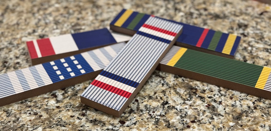 Military Ribbon Rack for Military Retirement - Etsy
