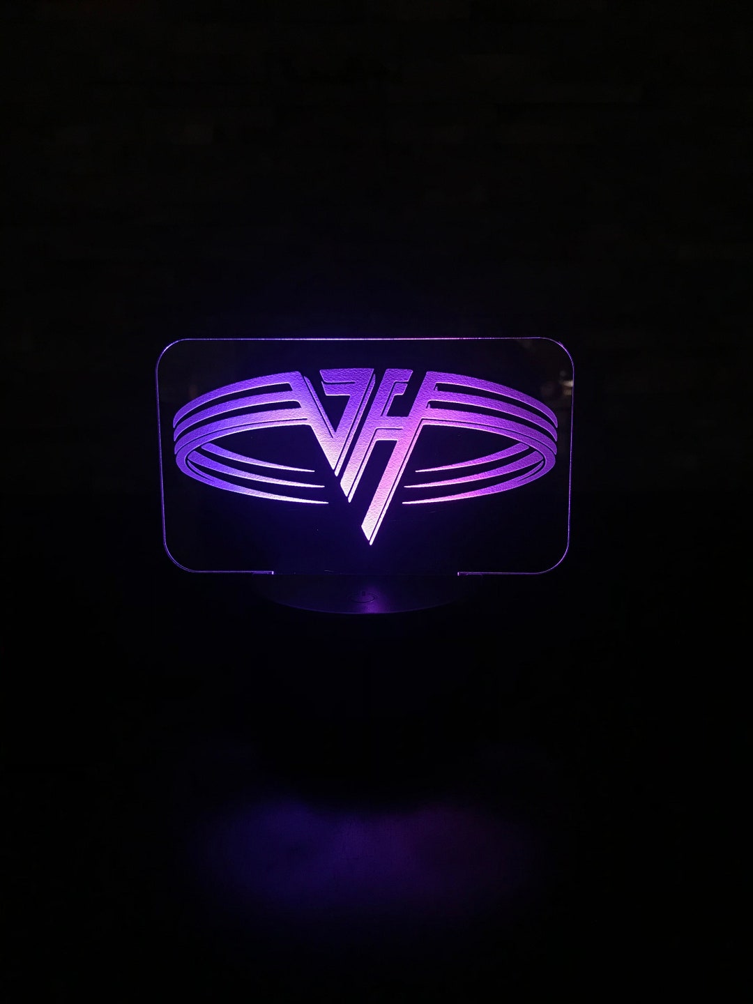 Van Halen 7 Color LED Color Changing Laser Cut Acrylic Lamp. - Etsy