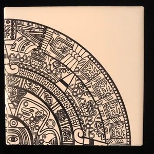 Decorative Mayan Calendar Tile - Etsy