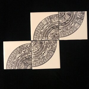 Decorative Mayan Calendar Tile - Etsy