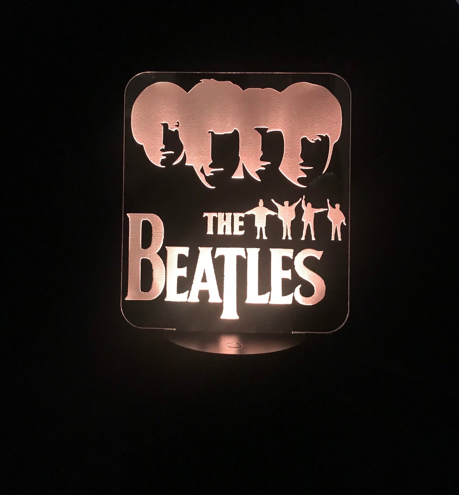 The Beatles 7 Color LED Color Changing Laser Cut Acrylic Lamp. | Etsy