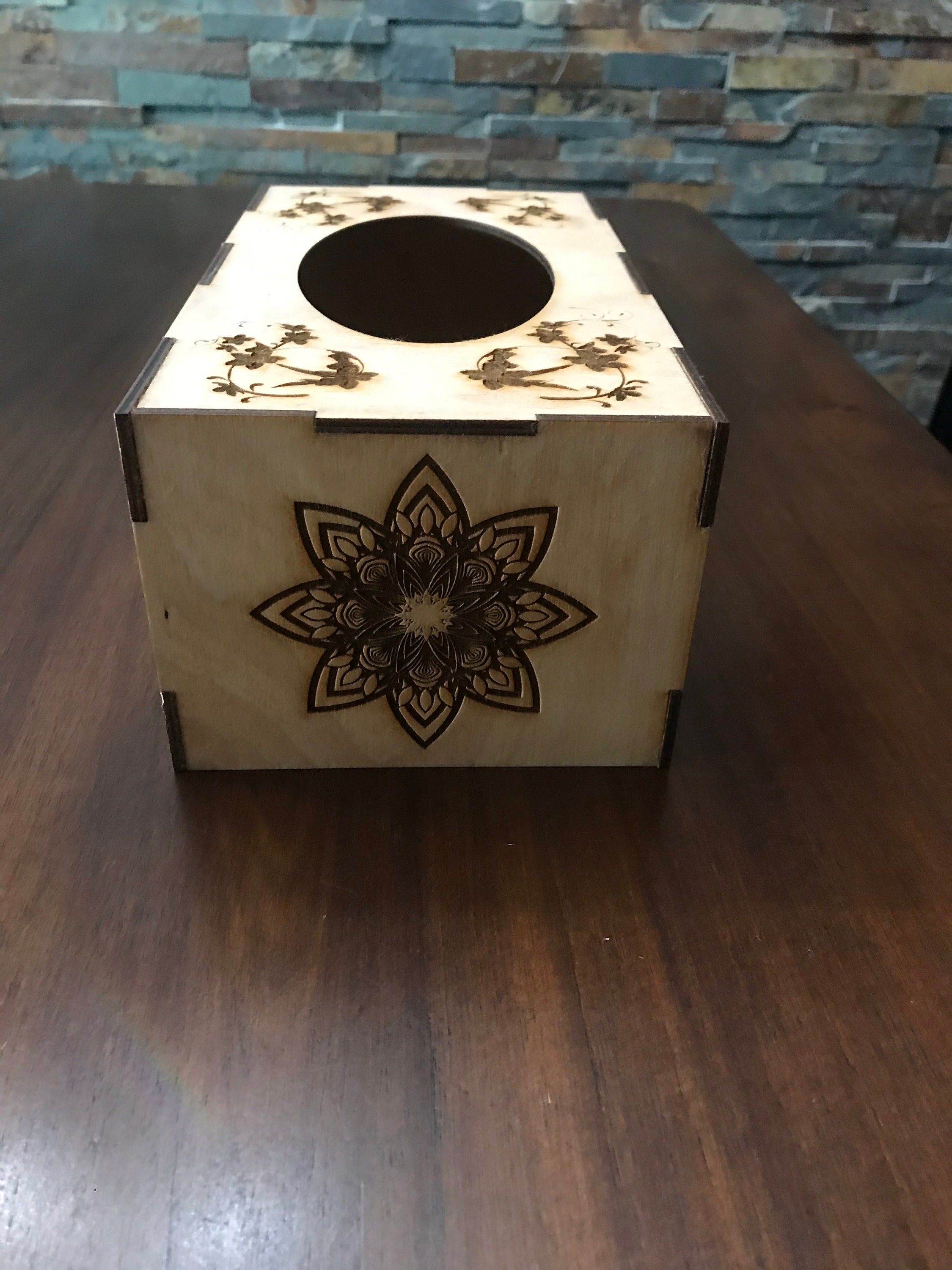 Large Wooden Tissue Box Cover 1/8 Baltic Birch - Etsy