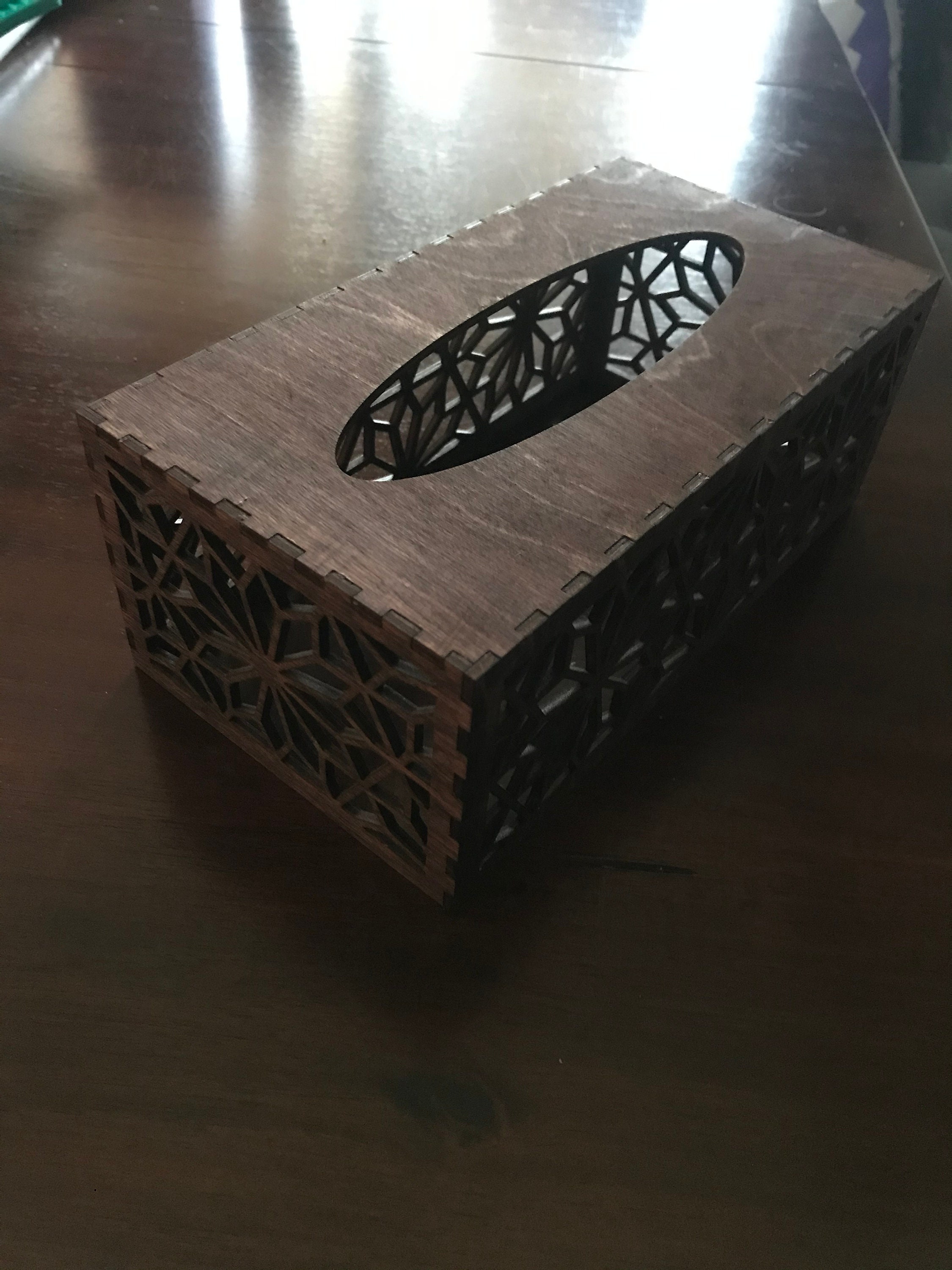 Large Wooden Tissue Box Cover 1/8 Baltic Birch | Etsy