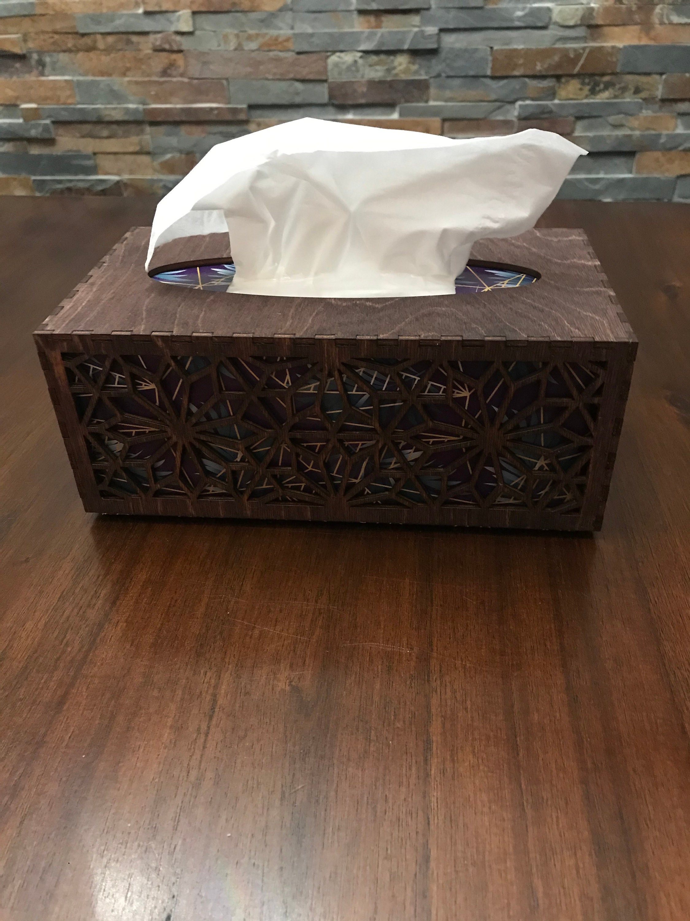 Large Wooden Tissue Box Cover 1/8 Baltic Birch | Etsy