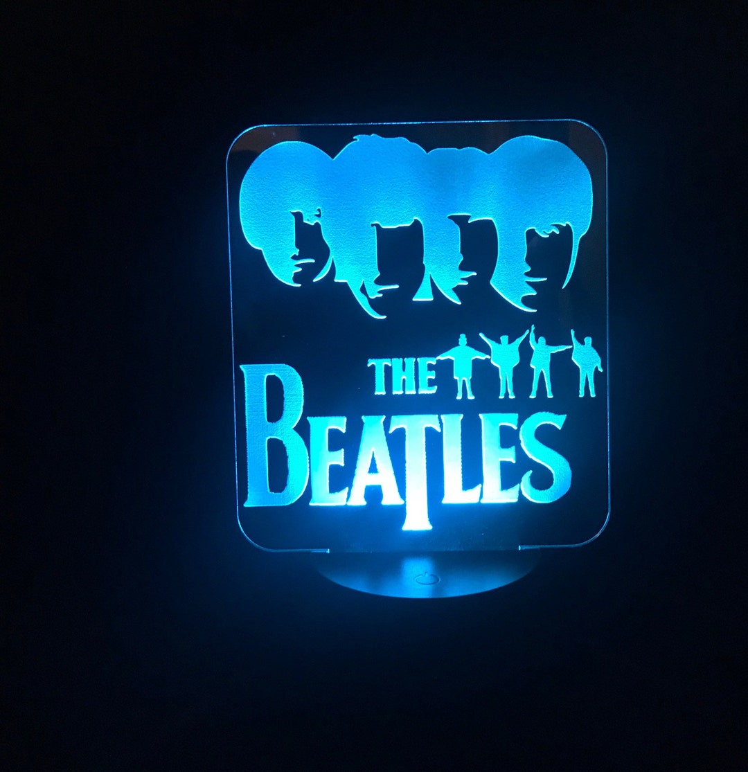 The Beatles 7 Color LED Color Changing Laser Cut Acrylic Lamp. - Etsy
