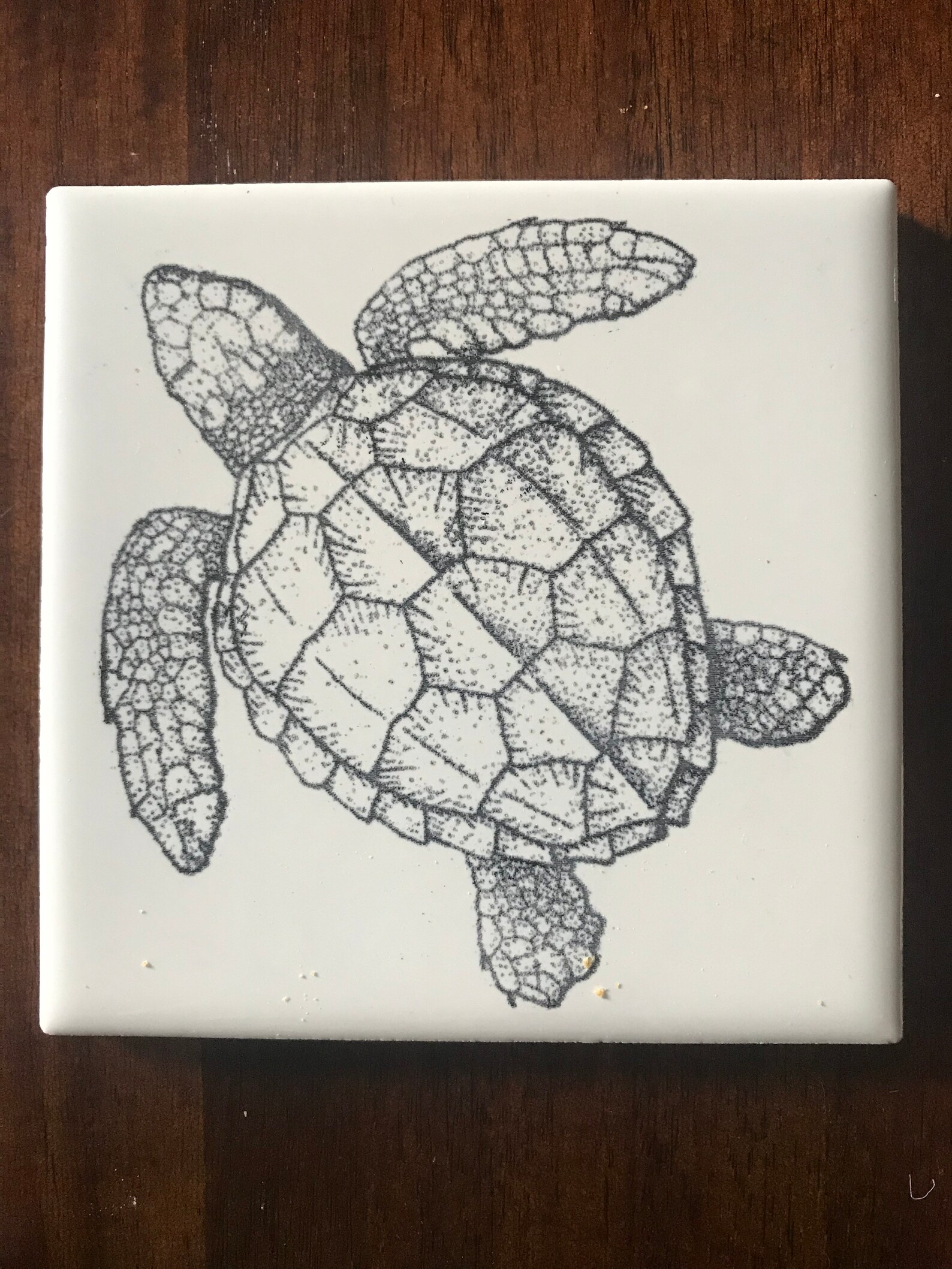 Engraved Sea Turtles on Ceramic Tile Coasters | Etsy