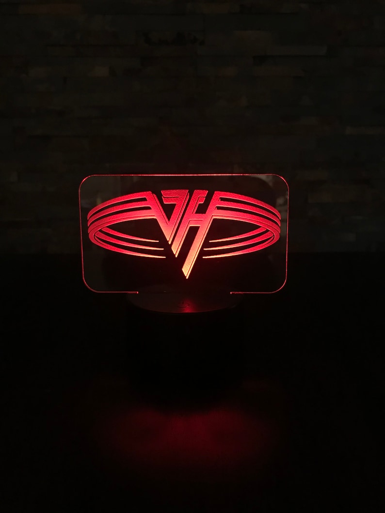 Van Halen 7 Color LED Color Changing Laser Cut Acrylic Lamp. - Etsy