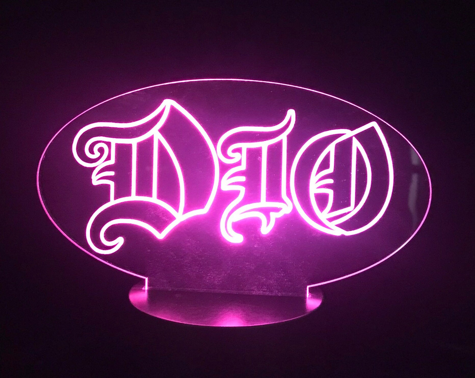 Dio 7 Color LED Color Changing Laser Cut Acrylic Lamp. - Etsy