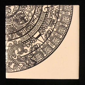 Decorative Mayan Calendar Tile - Etsy