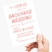 Colorful Backyard Wedding Invite | Canva Retro Invitation | Minimal ...
