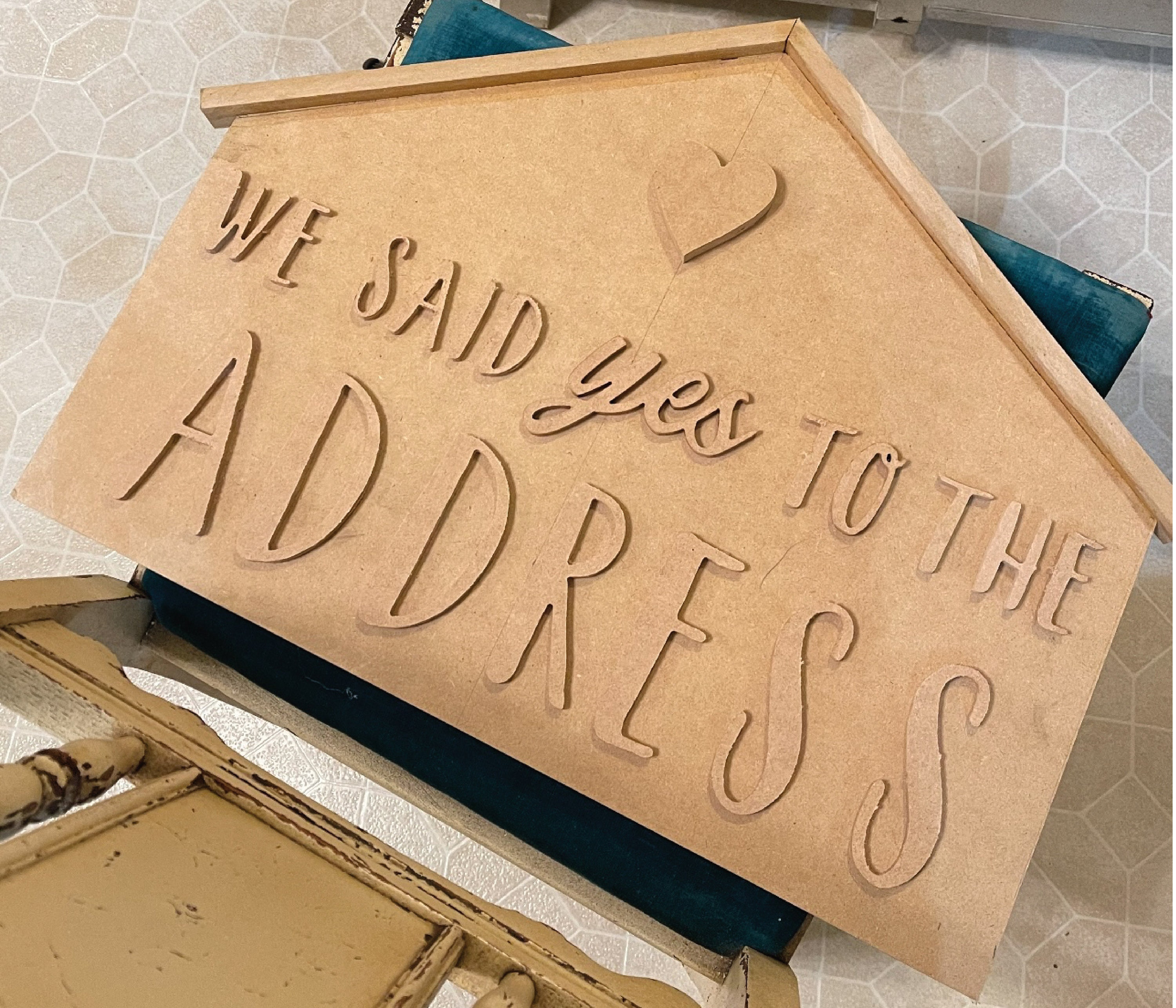 We Said Yes to the Address Sign Digital Download, Realtor Sign, Real ...