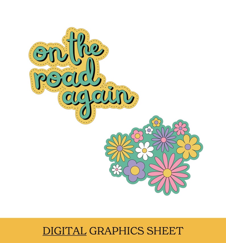 Digital Graphics / PDF / Digital Download / Printable Diy Stickers ...
