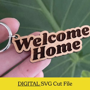 SVG Realtor Keychain | SVG Welcome Home Keychain | SVG Home for the ...