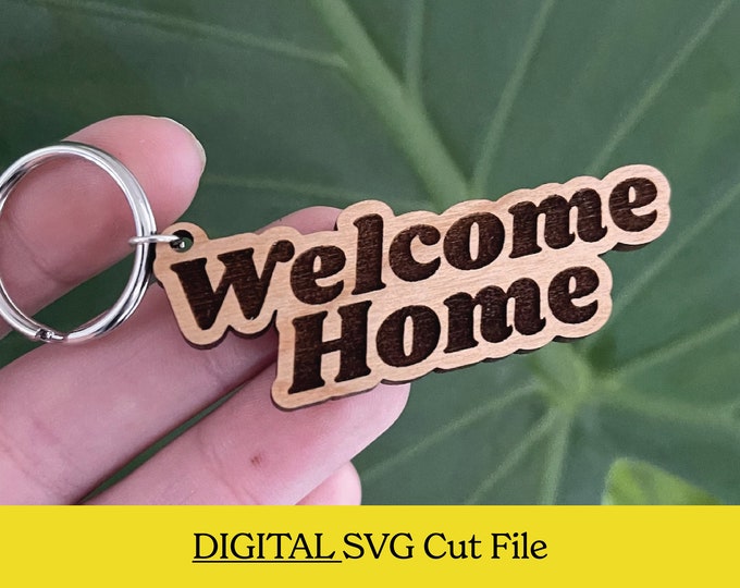 SVG Realtor Keychain SVG Welcome Home Keychain SVG Home - Etsy