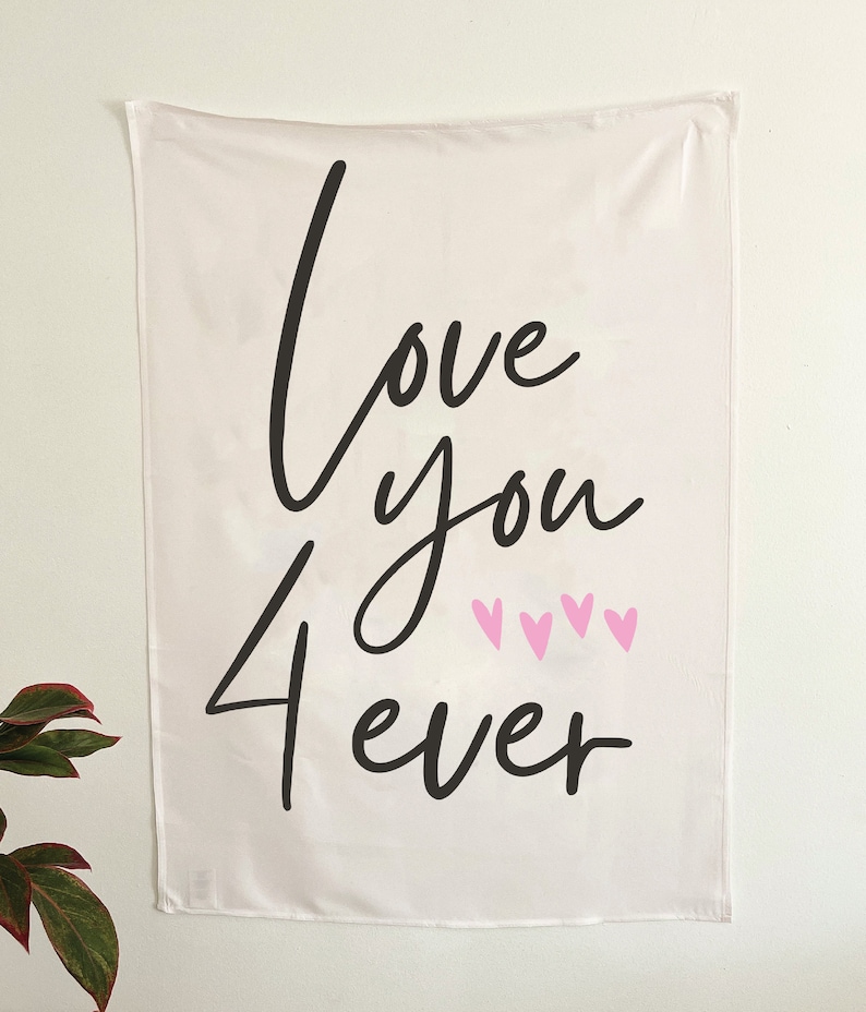 Boho Wedding Backdrop, Wedding Sign Backdrop, Love You 4 Ever Wedding ...
