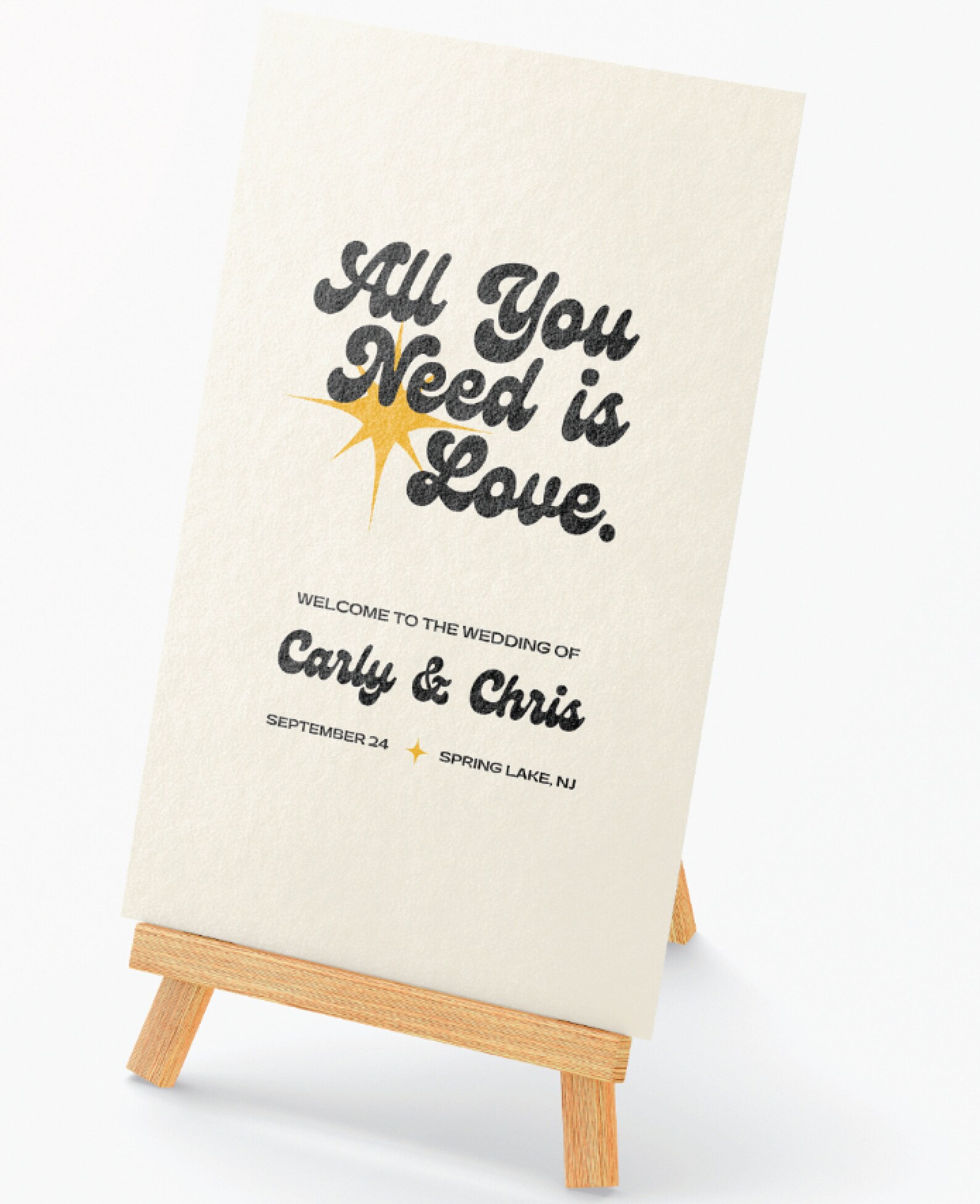 RETRO | Black & White 70's Inspired Wedding Sign; Retro Wedding Sign ...