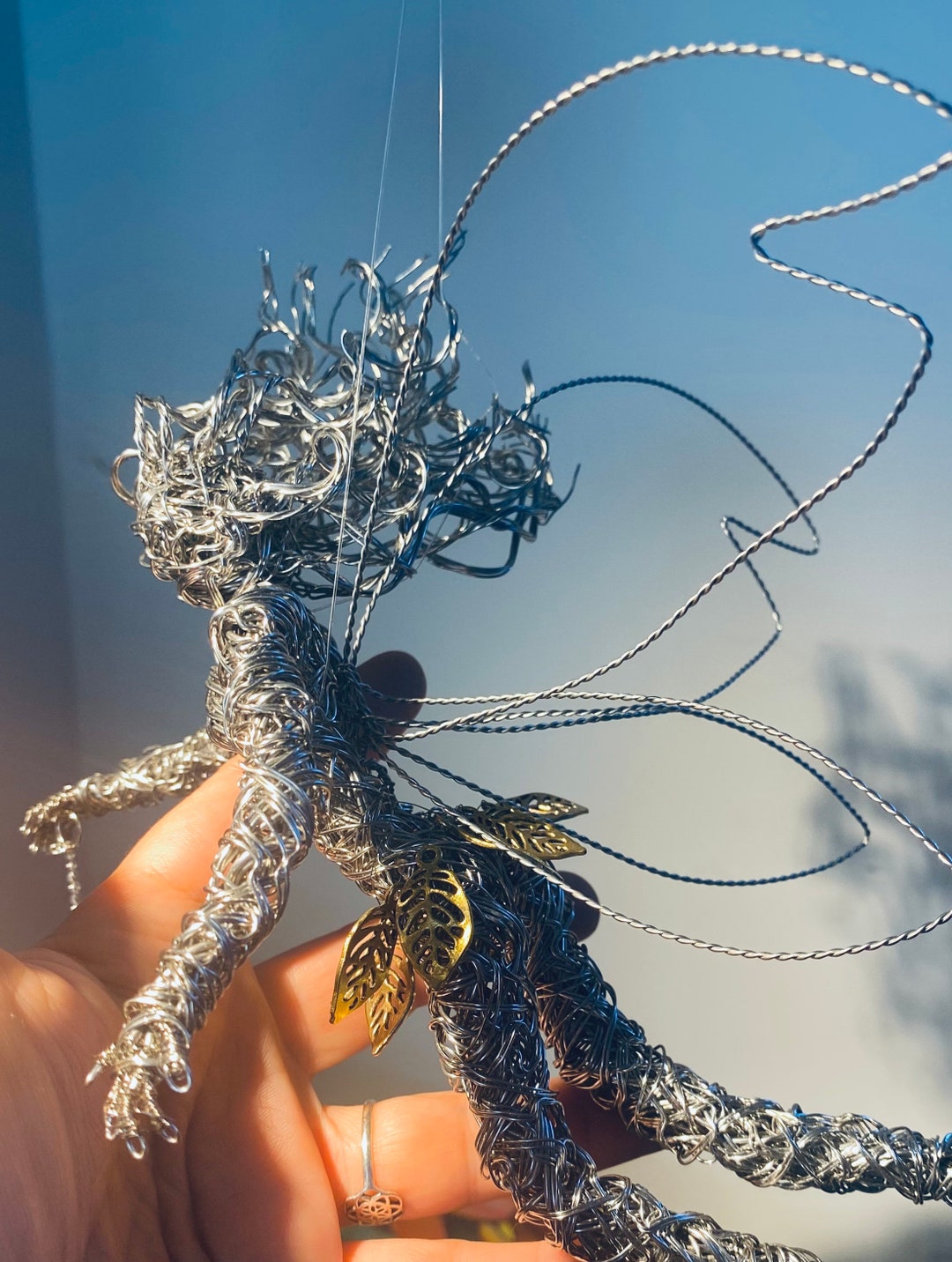 Love Wire Fairy.stainless Steel Wire Sculpture Fantasy Art.unique and ...