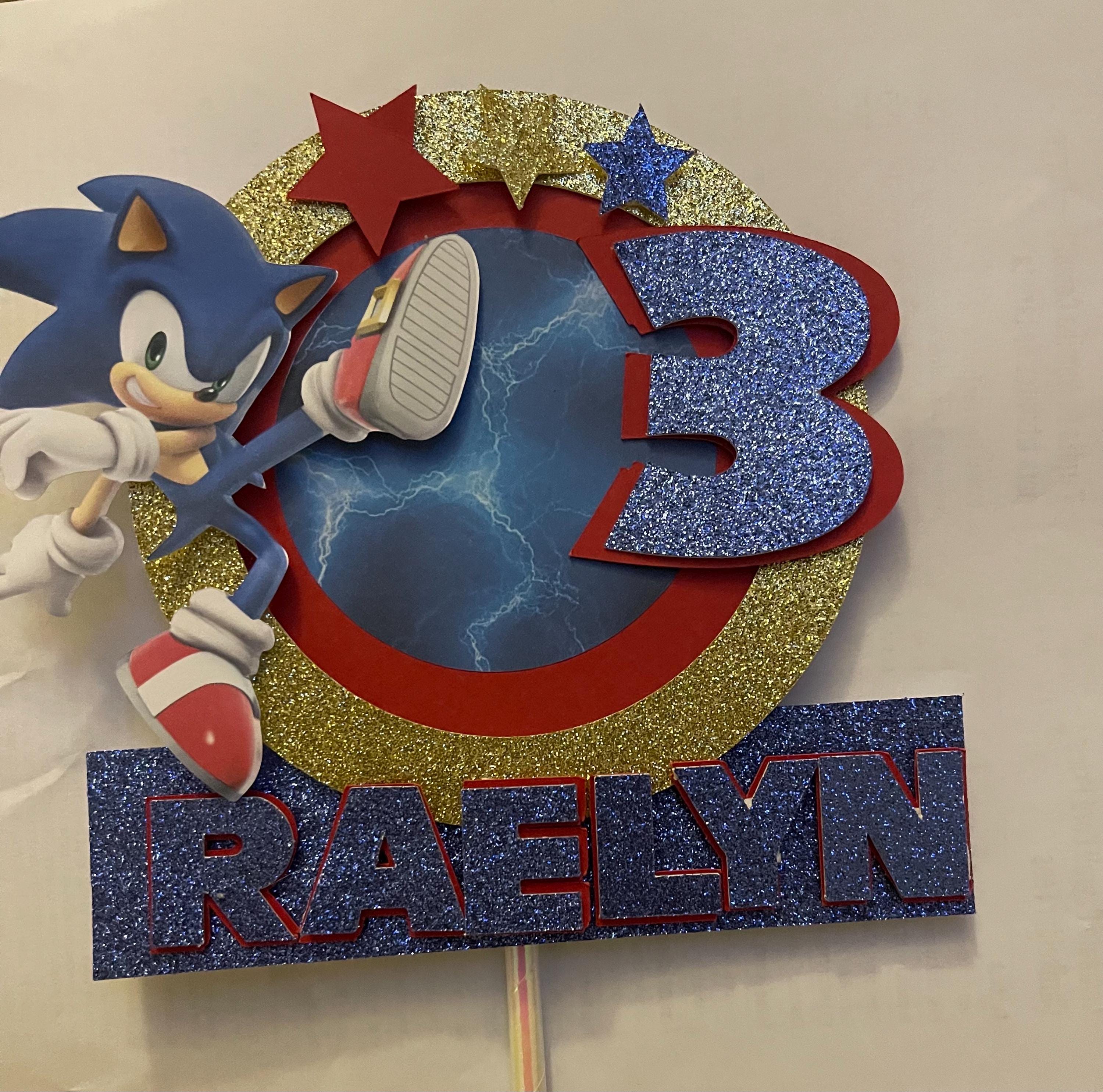 Sonic Cake Topper - Etsy