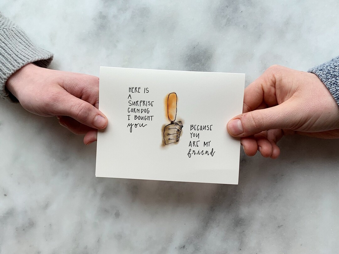 For Friendship Greeting Card - Etsy