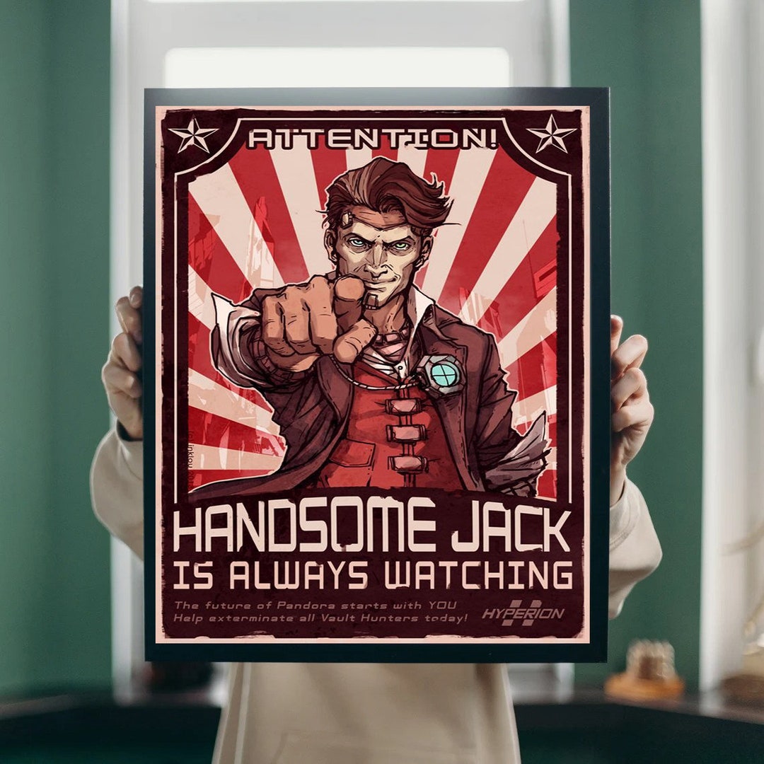 Handsome Jack Poster Borderlands Posters Gaming Posters No - Etsy