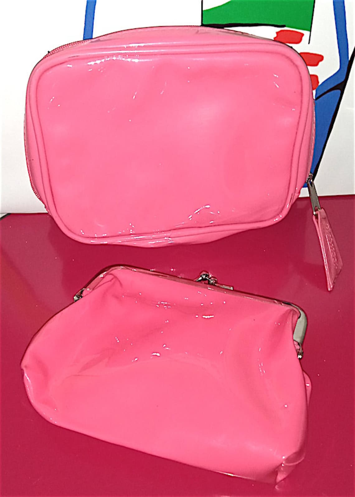 FIORUCCI 90s Italy Super Cute Pink Duo Money Wallet Clip - Etsy